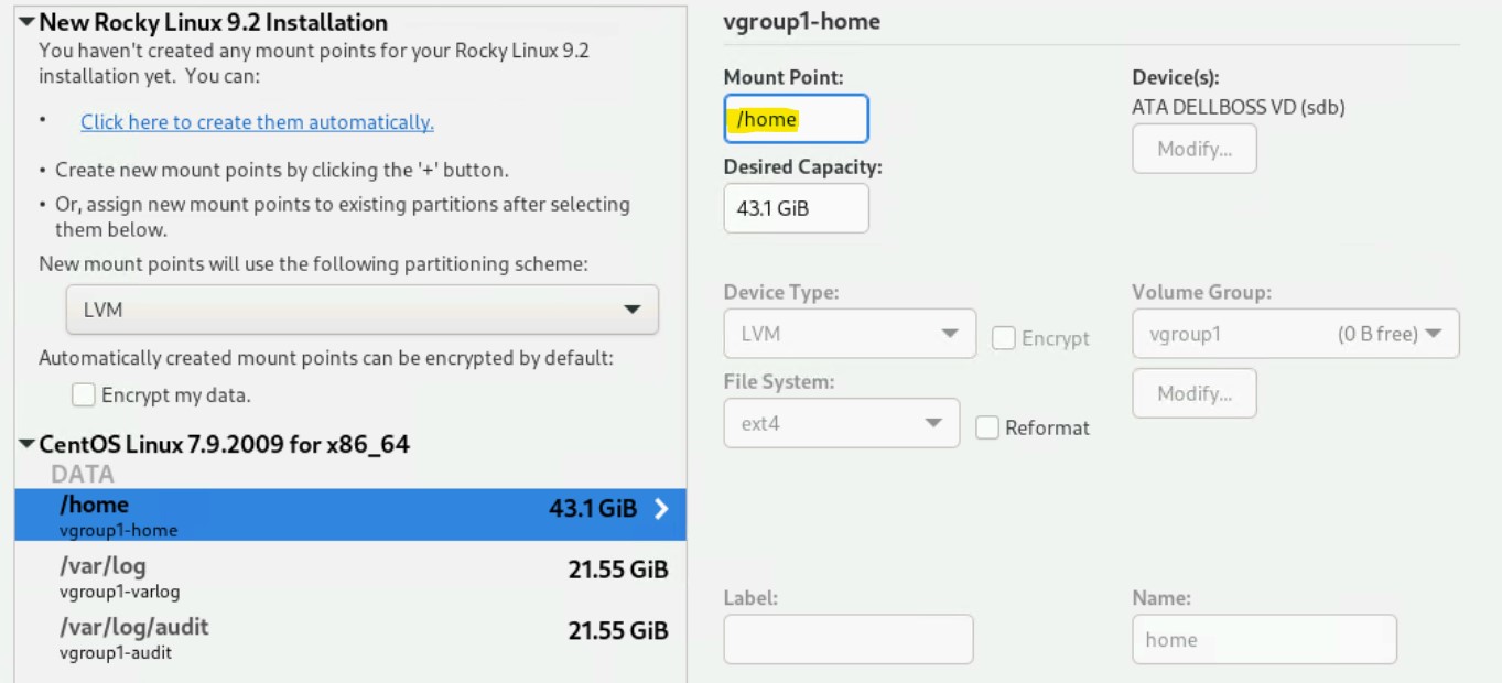 Upgrade CentOS 7 to Rocky Linux 9 using Minimal ISO