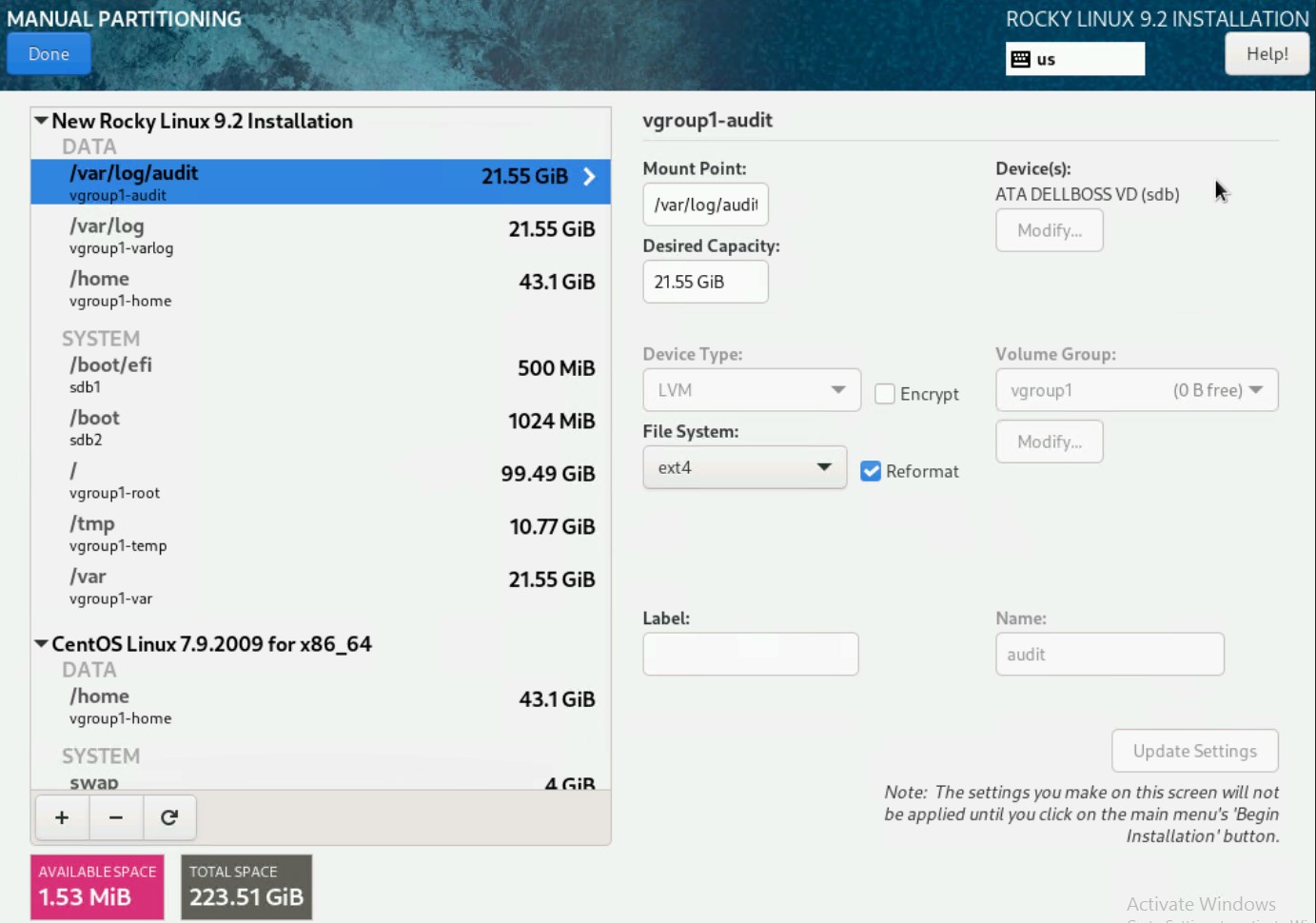 Upgrade CentOS 7 to Rocky Linux 9 using Minimal ISO