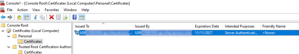 Create a Certificate for Microsoft SQL Server Connections