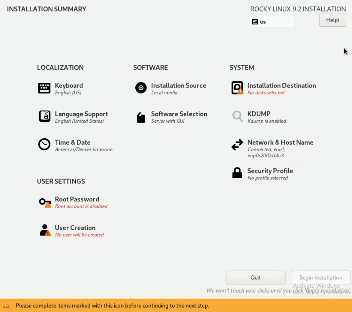 Upgrade CentOS 7 to Rocky Linux 9 using Minimal ISO