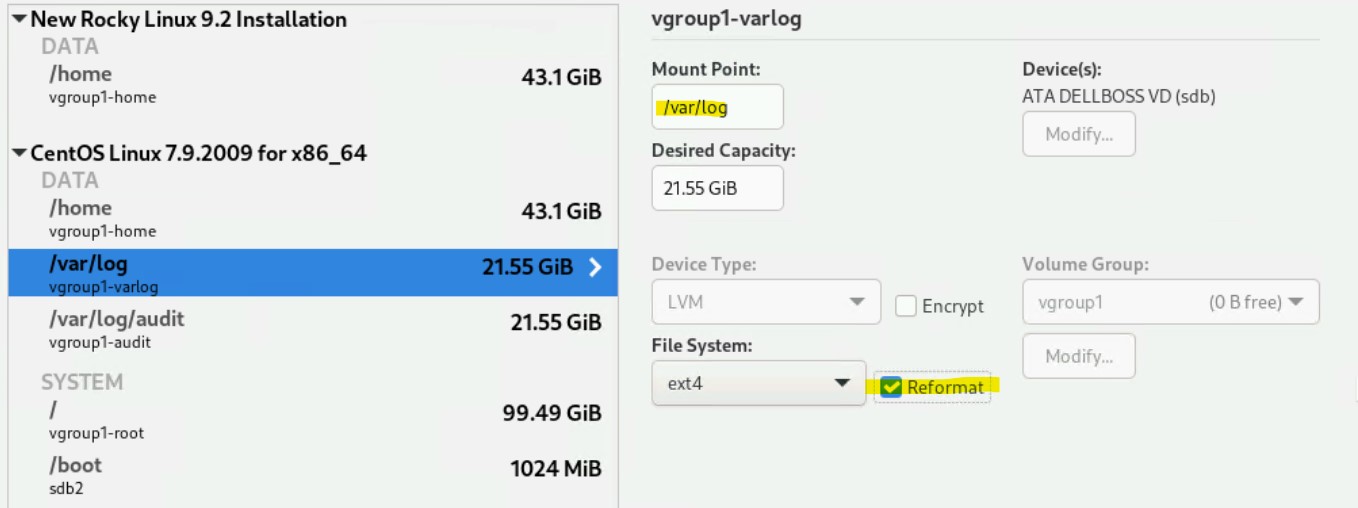 Upgrade CentOS 7 to Rocky Linux 9 using Minimal ISO